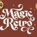 Magic Retro Font SVG, OTF, DXF, Fonts Cricut Fonts Retro Fonts ...