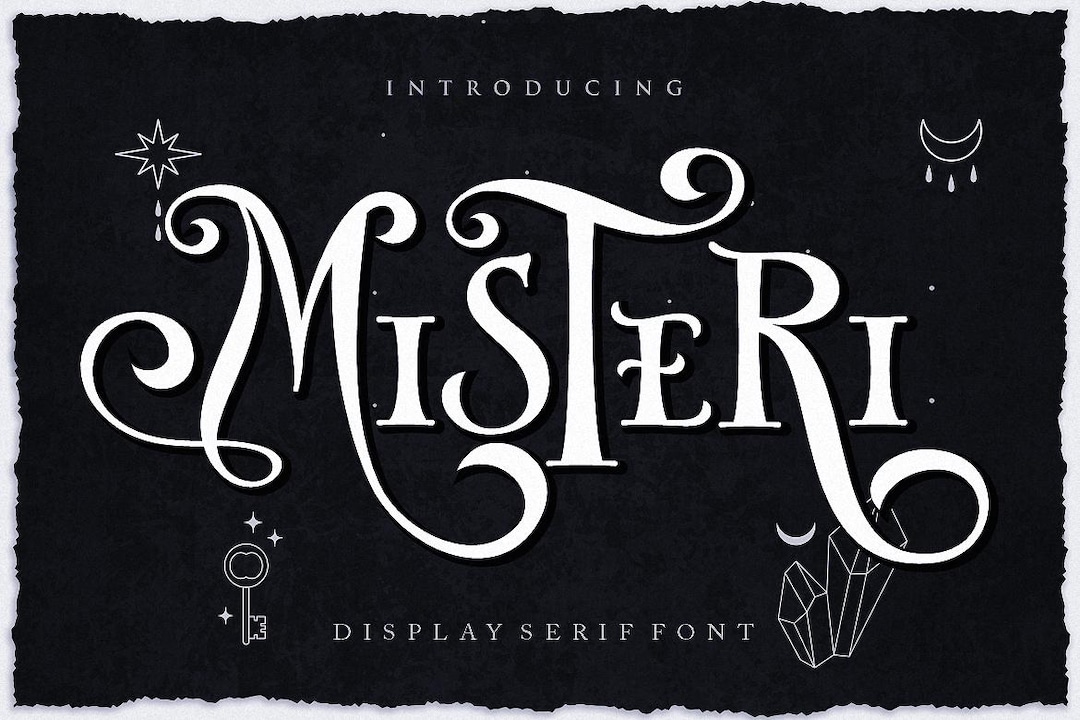 Misteri Schrift, Fantasy Schrift, ausgefallene Schrift | SVG, DXF, OTF ...
