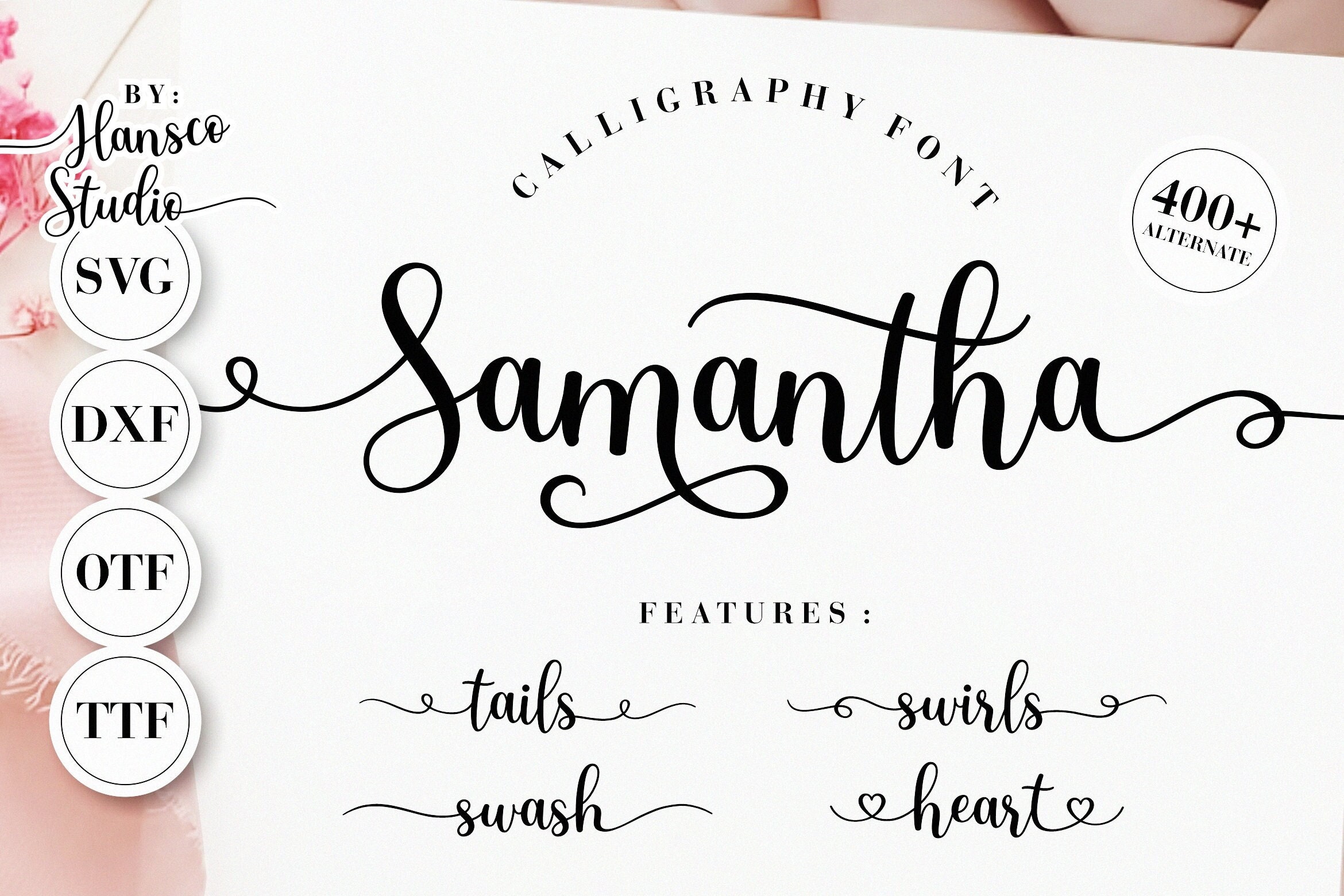 Cursive Font Ttf Svg Wedding Font Samantha Cursive Font For Etsy Israel Images And Photos Finder
