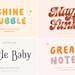 Retro Groovy Font Bundle OTF, TTF, Svg, Dxf Fonts Retro Bundles, Fonts ...