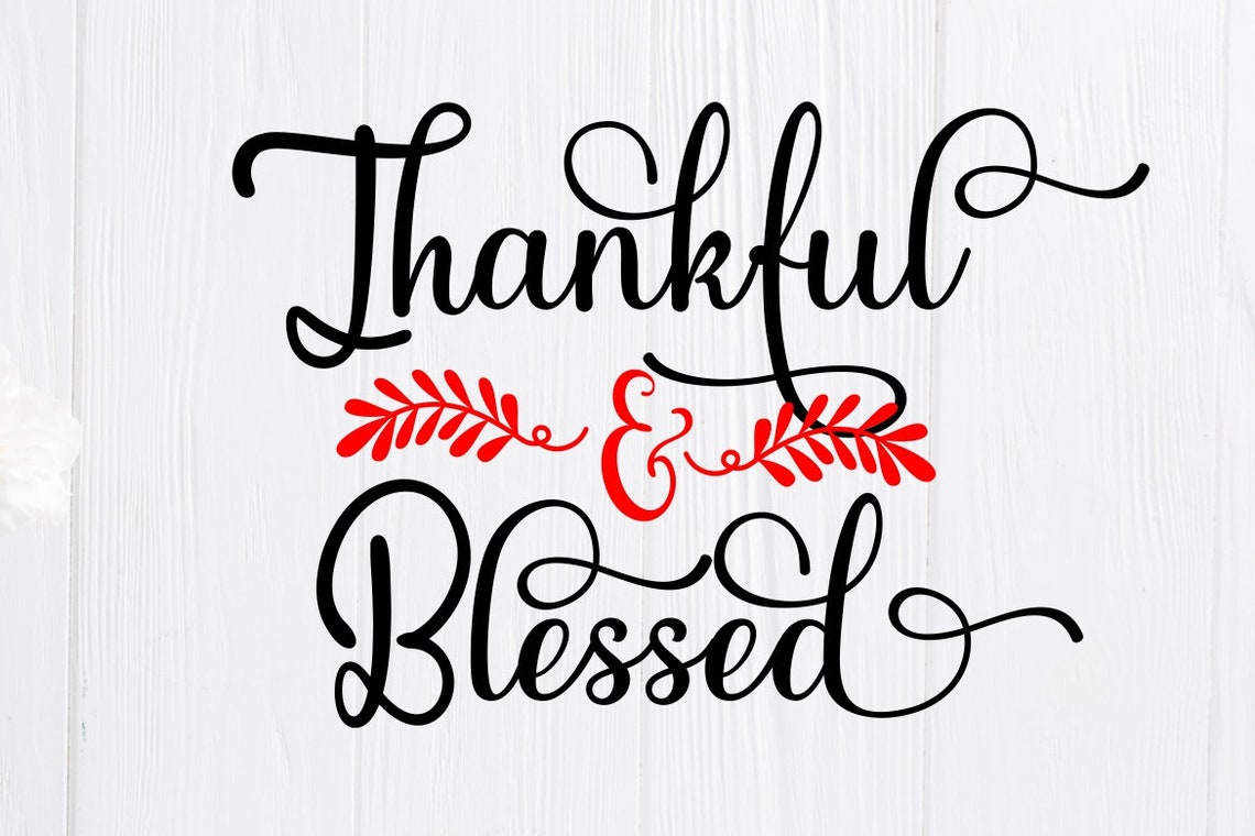 Feeling Blessed Font Curly Font Fancy Font Crafting Font | Etsy