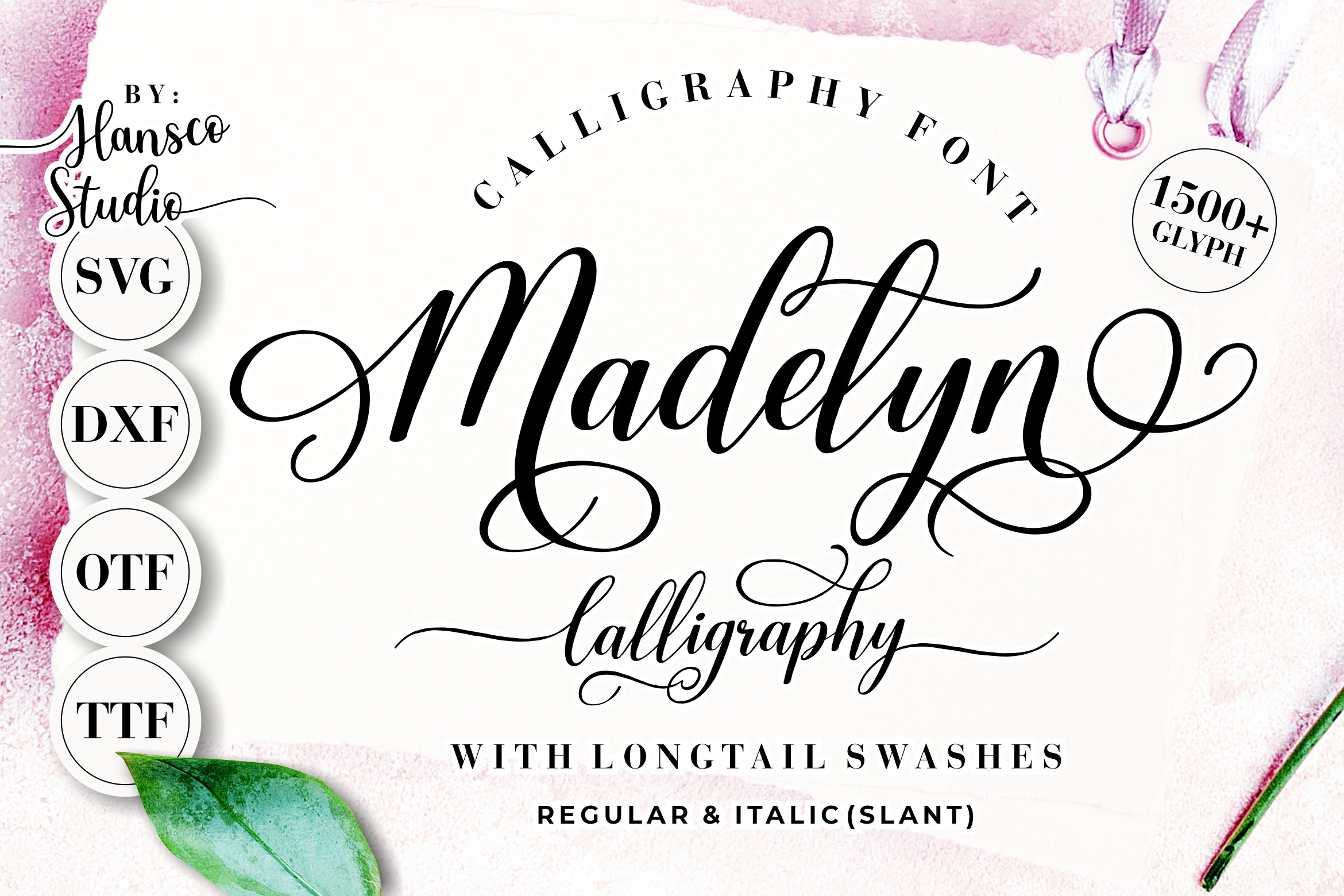 Madelyn Calligraphy Font, Cursive Font | SVG, DXF, OTF, Ttf | Fonts ...
