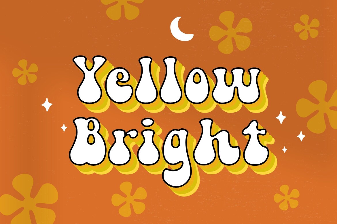 Retro Groovy Fonts SVG DXF OTF Ttf Fonts Procreate - Etsy