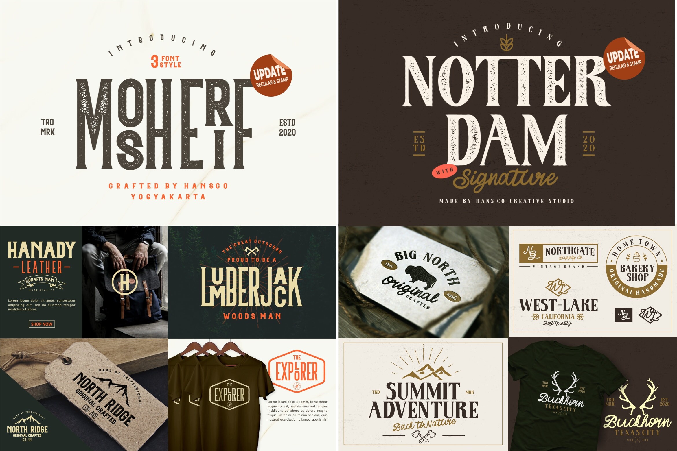 Vintage Fonts Bundle Typeface Retro Font Modern Vintage - Etsy