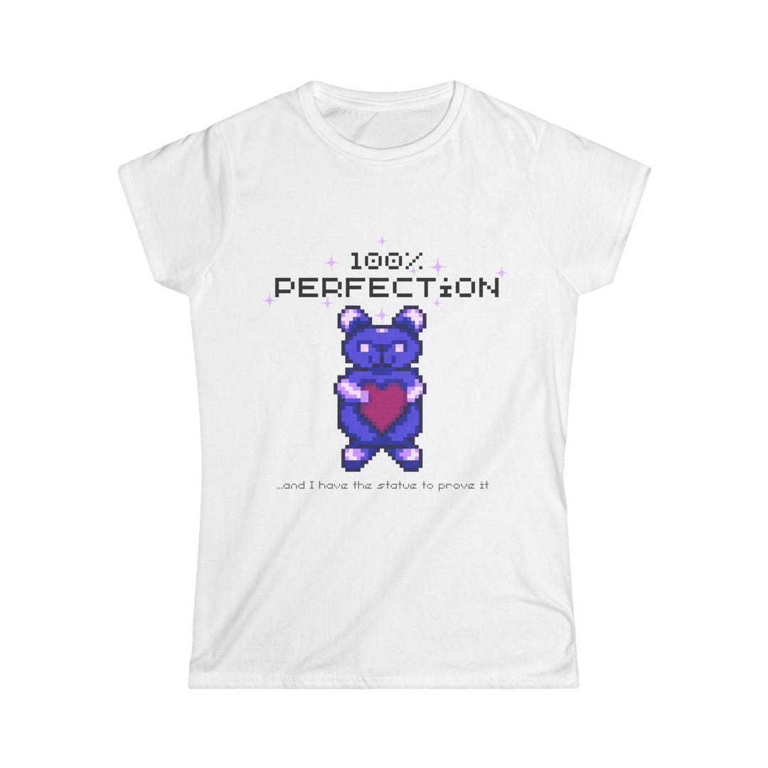 Women's "100% Perfection" Statue Tee, Stardew Valley Inspired - Etsy