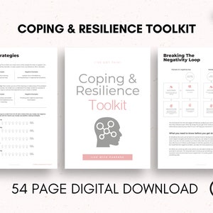 Coping and Resilience Toolkit | Coping Strategies Worksheets | Self ...