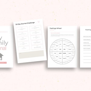 Family Journal | Communication Worksheets | Family Activity Printable ...