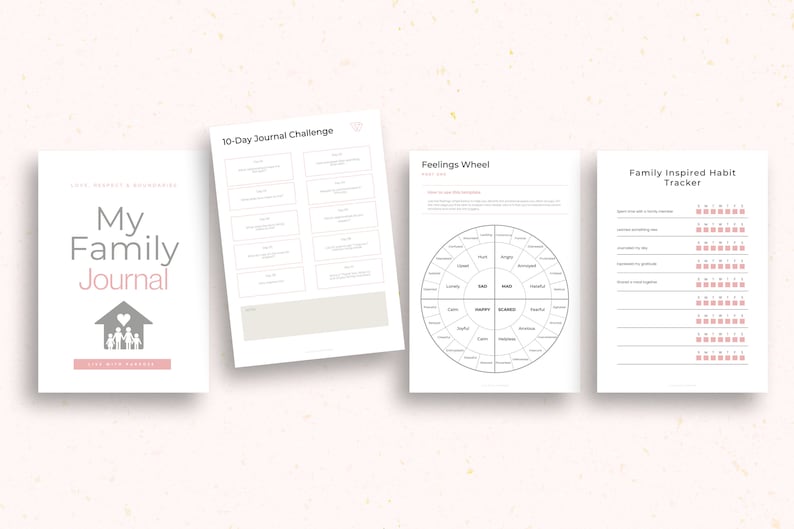Family Journal | Communication Worksheets | Family Activity Printable ...