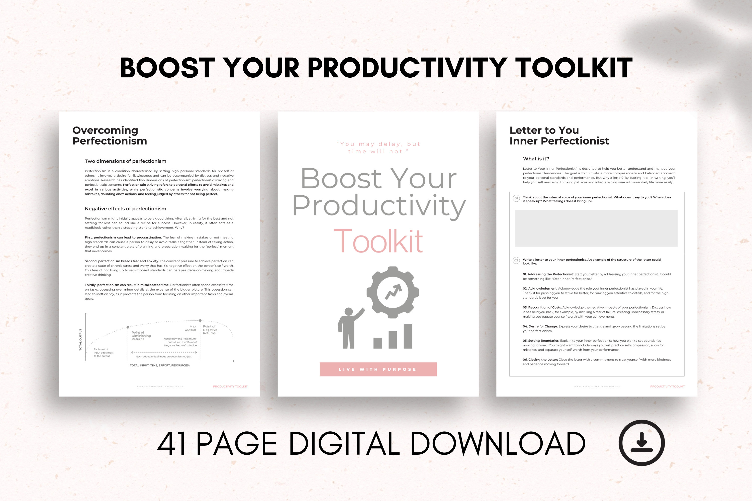 Boost Your Productivity Toolkit | Personal Development Worksheets ...
