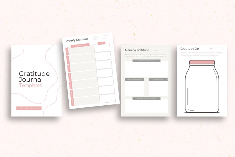 Gratitude Journal Printable | Morning Gratitude | Daily Positivity ...