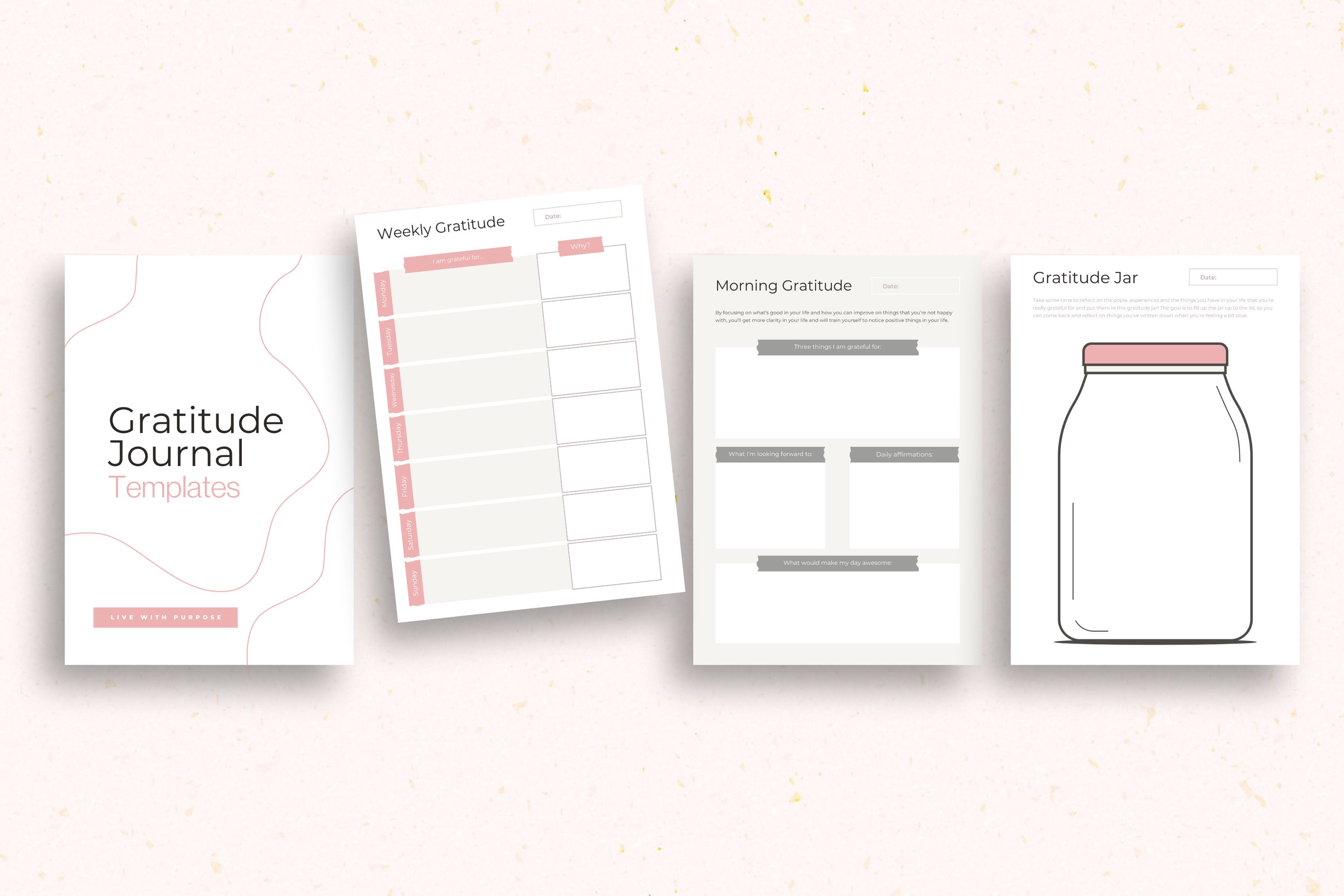 Gratitude Journal Printable Morning Gratitude Daily - Etsy