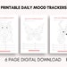 Printable Daily Mood Trackers | Colouring Sheets | Emotion Tracker - Etsy
