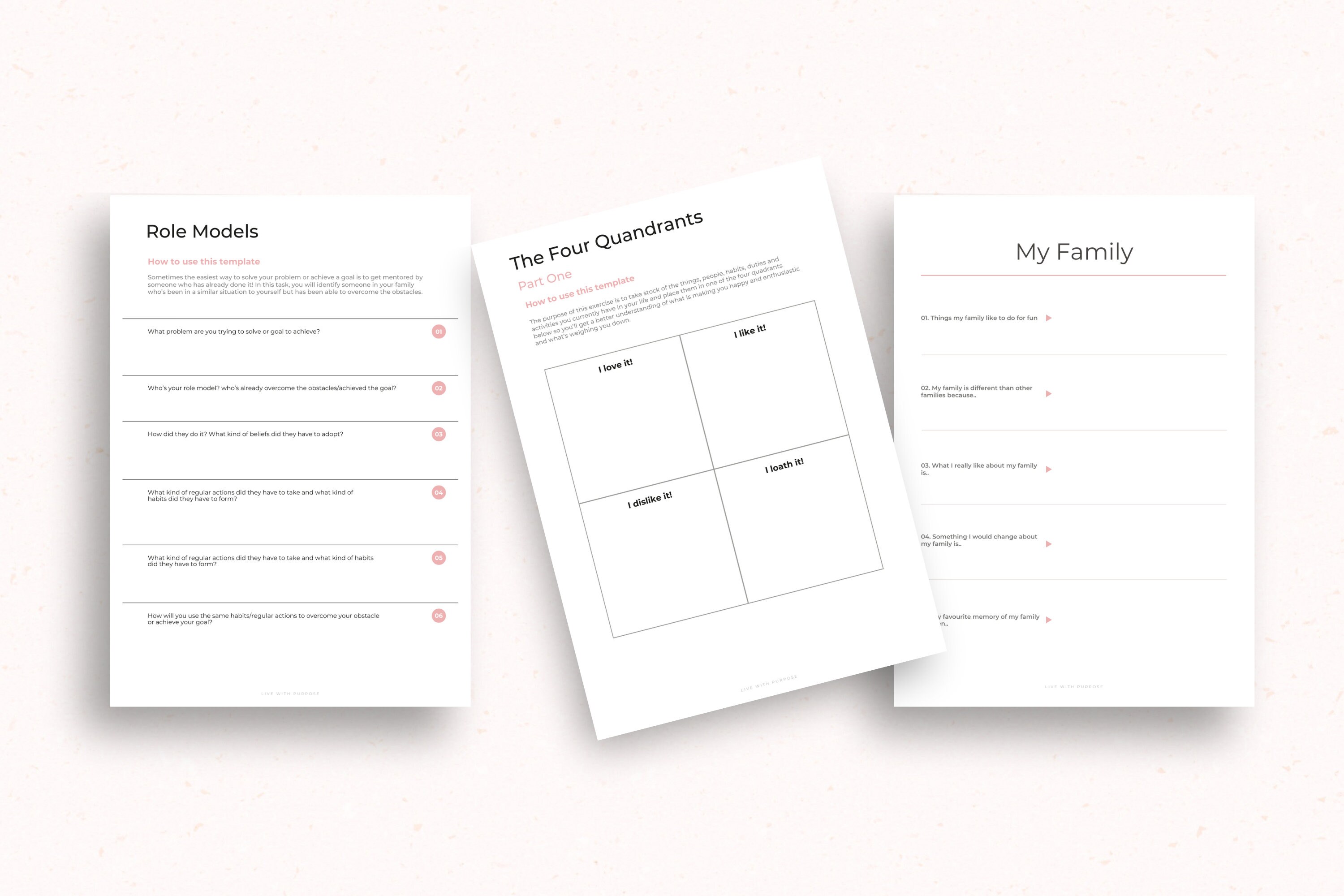 Family Journal | Communication Worksheets | Family Activity Printable ...