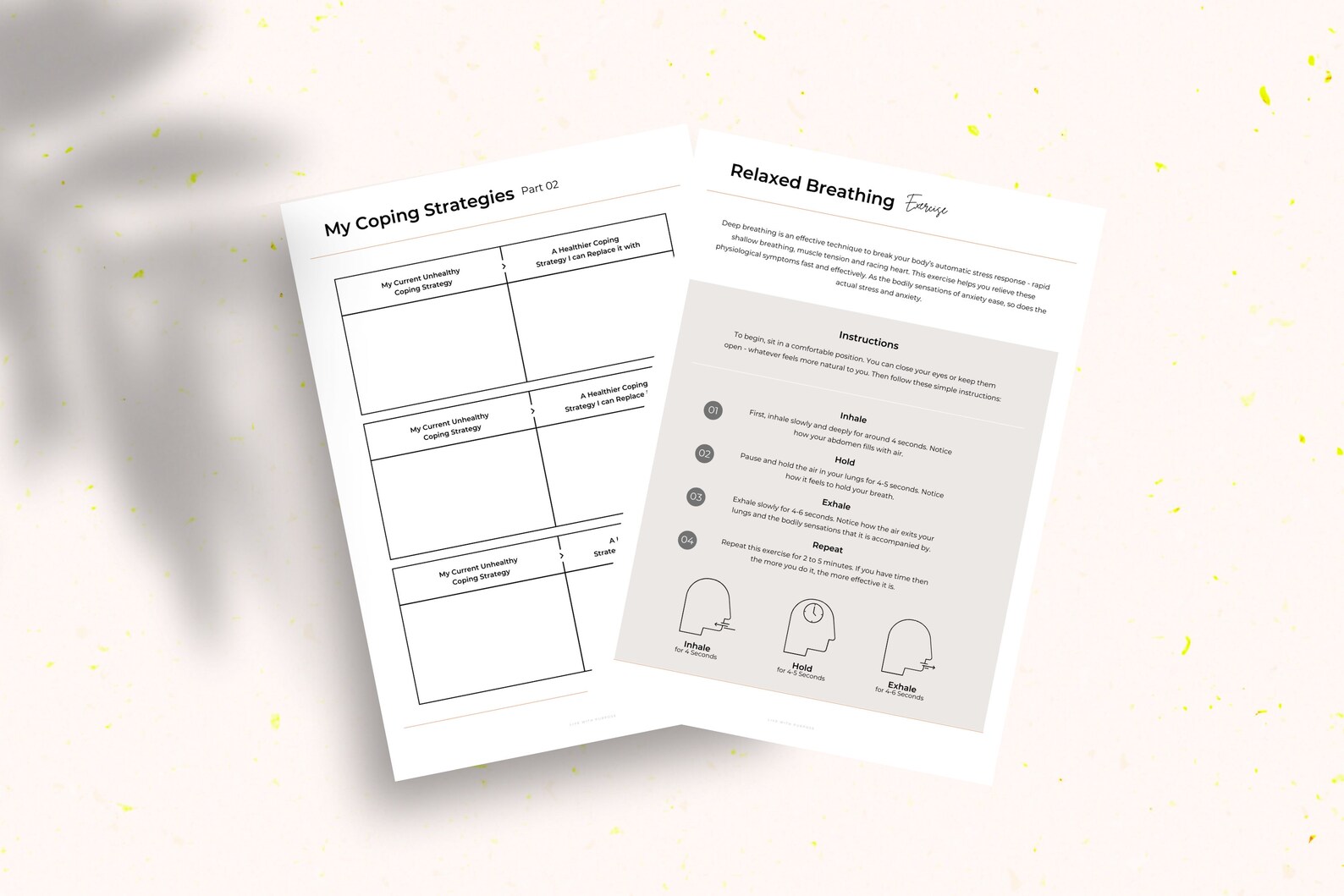 Anxiety Workbook | Anxiety Printable Worksheets | Anxiety Coping Skills ...