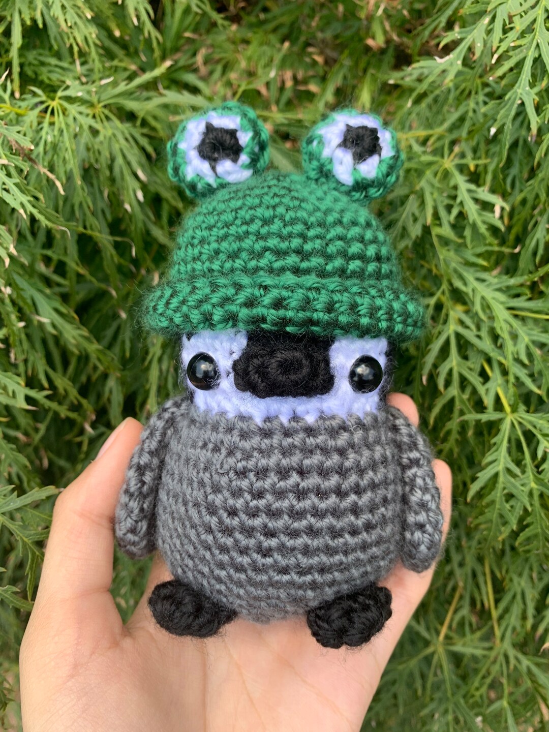 Penguin With Frog Hat - Etsy