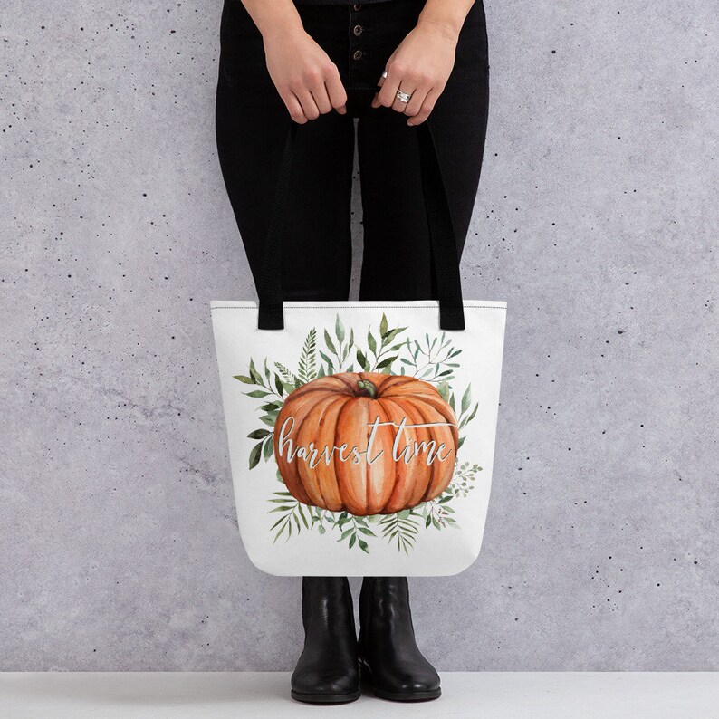 Tote Bag, Shoulder Bag, Shopping Bag, Fall Bag, Harvest Time, Pumpkin ...