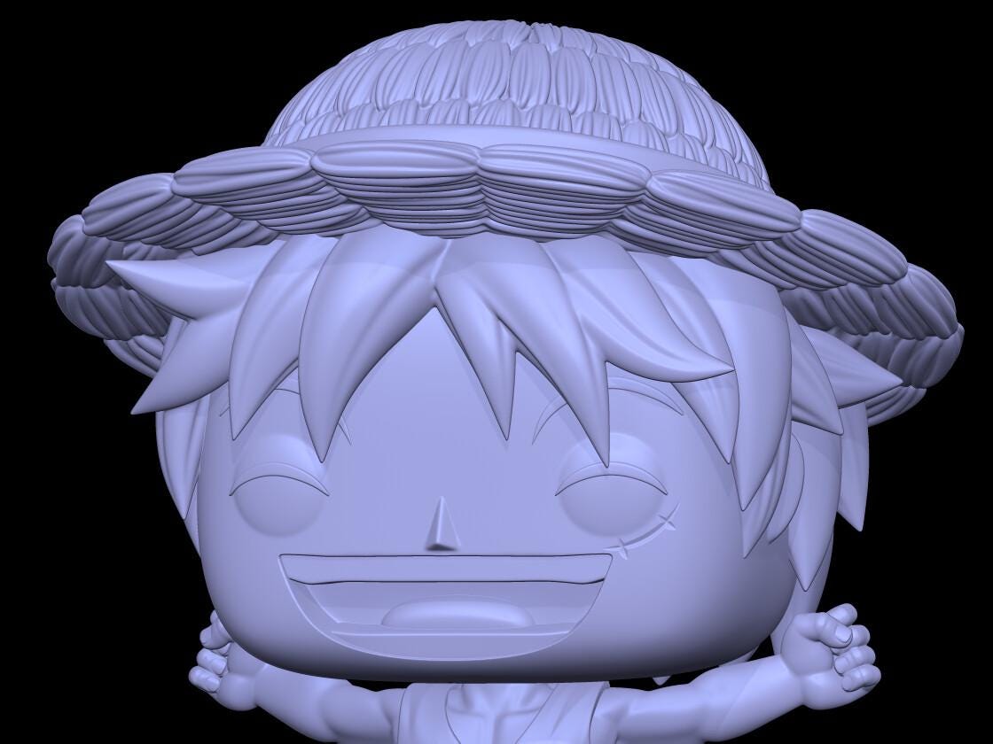 One Piece Luffy Barrel First Appearance POP Fanart Figure - Etsy
