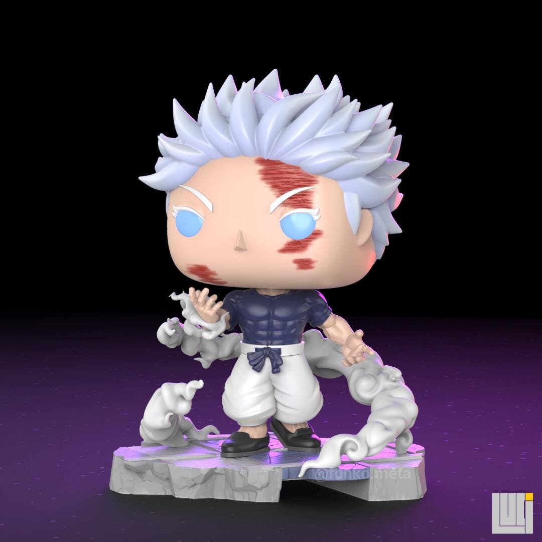 Jujutsu Kaisen Gojo Satoru Vs Sukuna Agito Mahoraga Pop Fanart Figura Etsy México