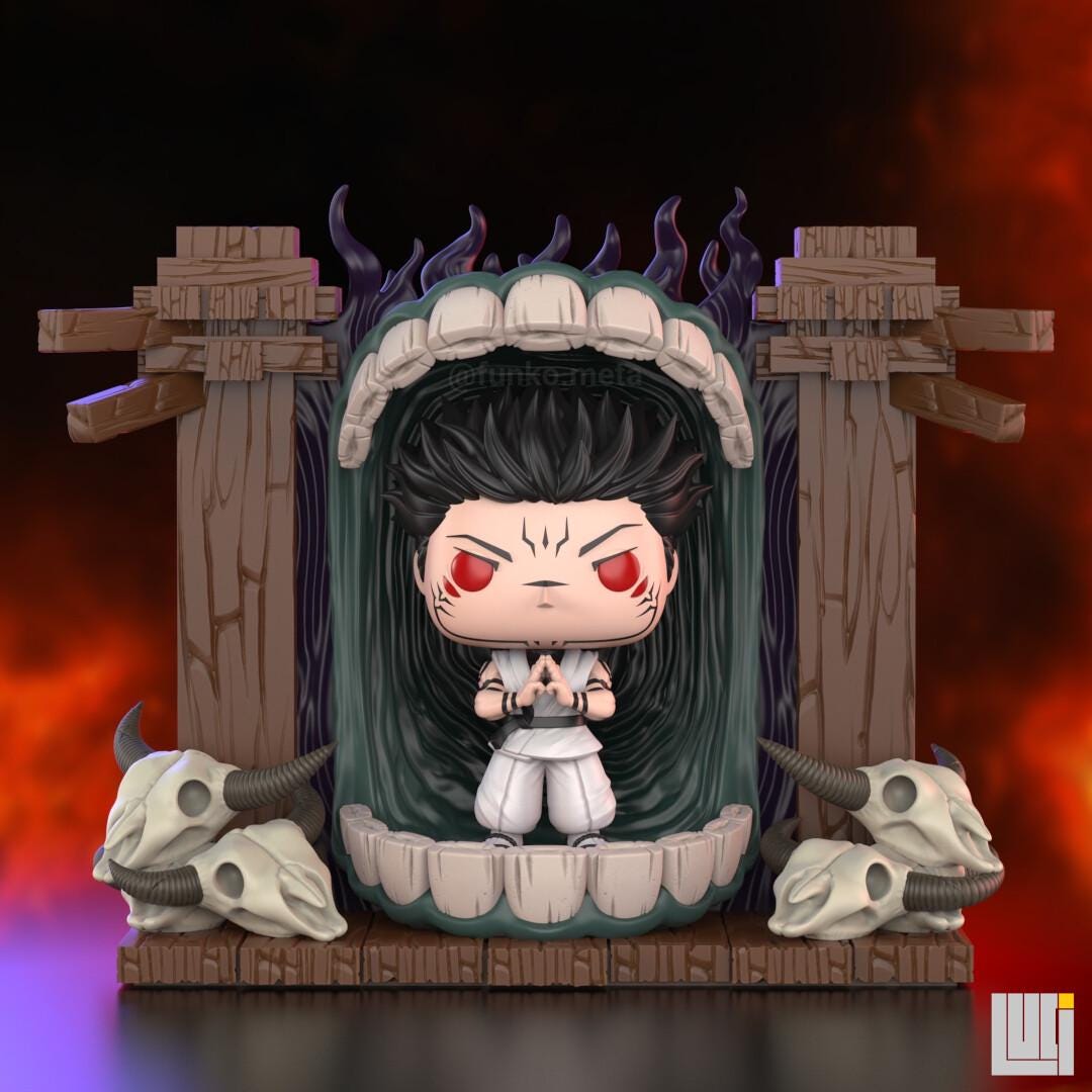 Jujutsu Kaisen Sukuna Malevolent Shrine POP Fanart Figure - Etsy UK