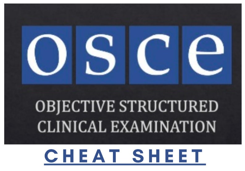 Master Your Medical Physical Exam / OSCE Cheat Sheet / Digital Download - Etsy