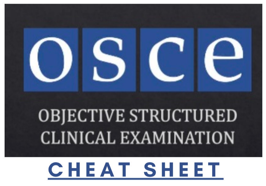 Master Your Medical Physical Exam / (OSCE) Cheat Sheet / Digital ...
