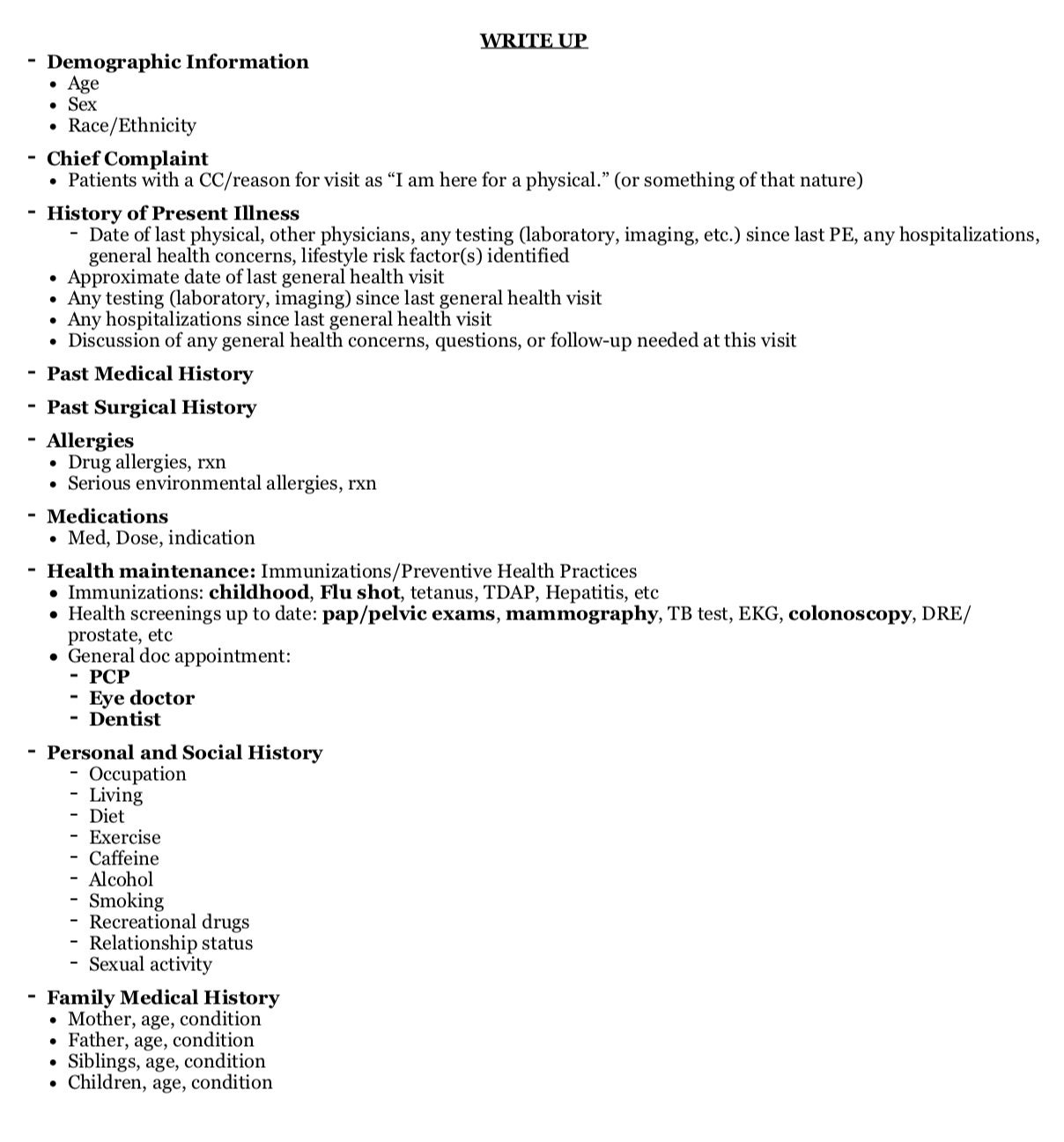 Master Your Medical Physical Exam / (OSCE) Cheat Sheet / Digital ...