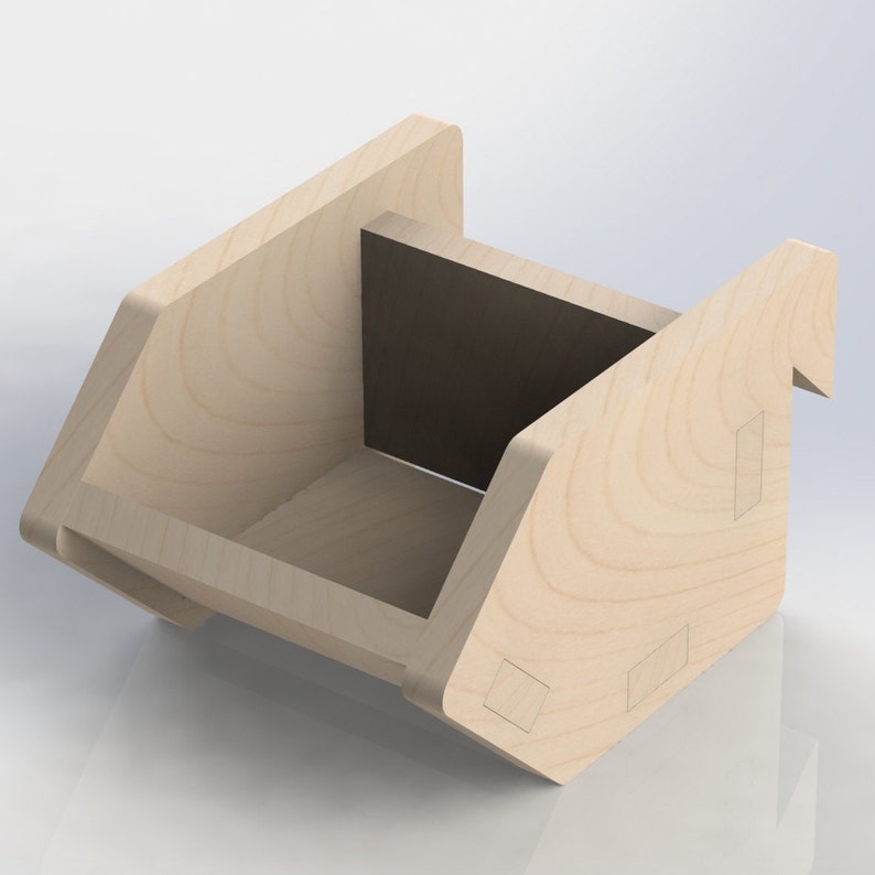 French Cleat Small Slanted Storage Box Set 10pcs. Holders Strips Wedge ...