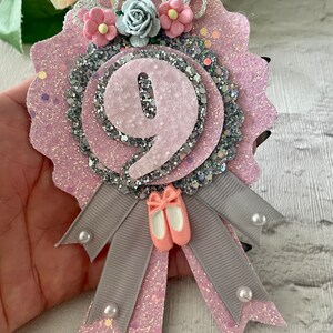 Ballet Birthday Badge, Pink Badge, Birthday Badge, Girls Birthday Gifts ...
