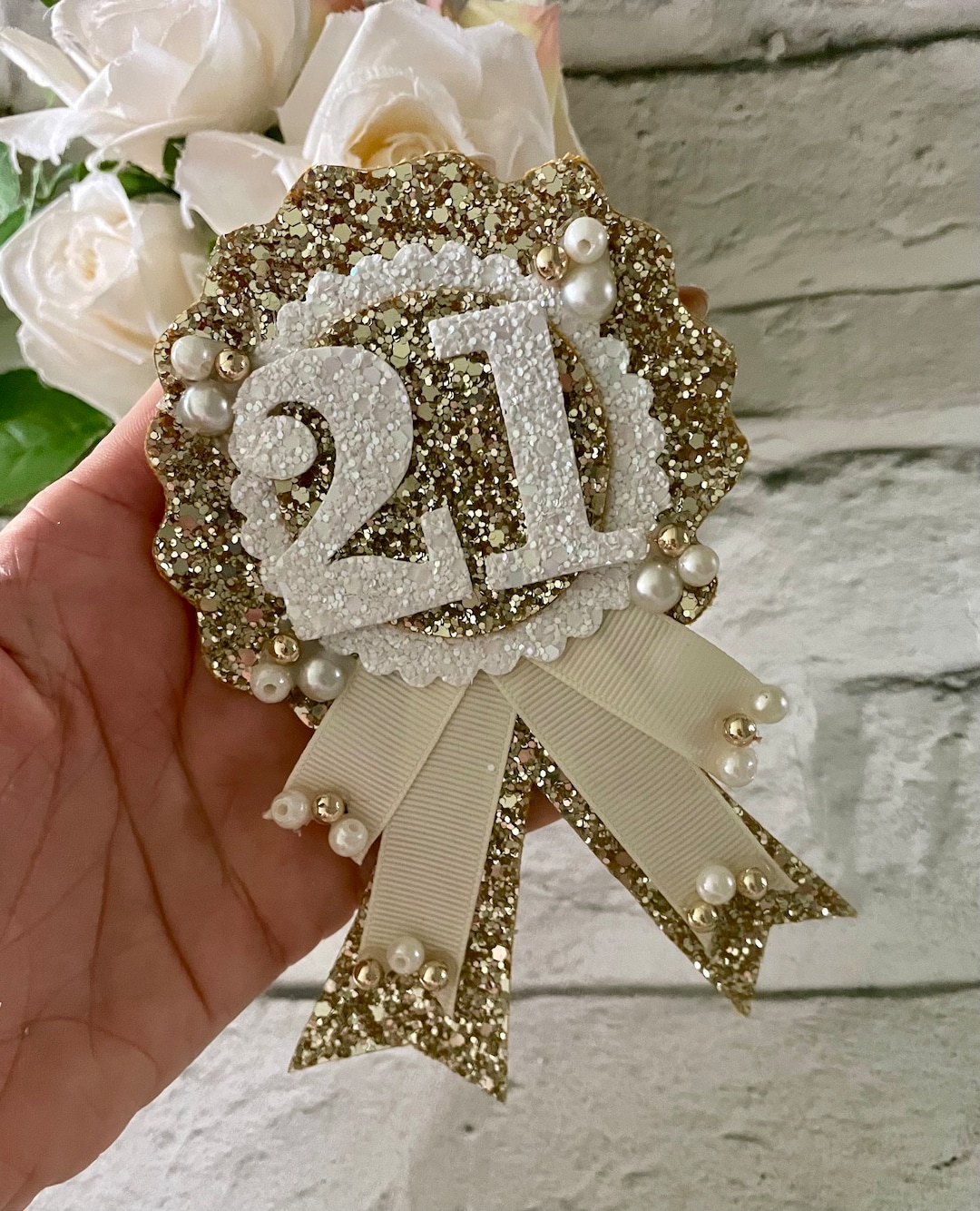 Birthday Badge ,glitter Birthday Badge, Age 30 Birthday Badge,age ...