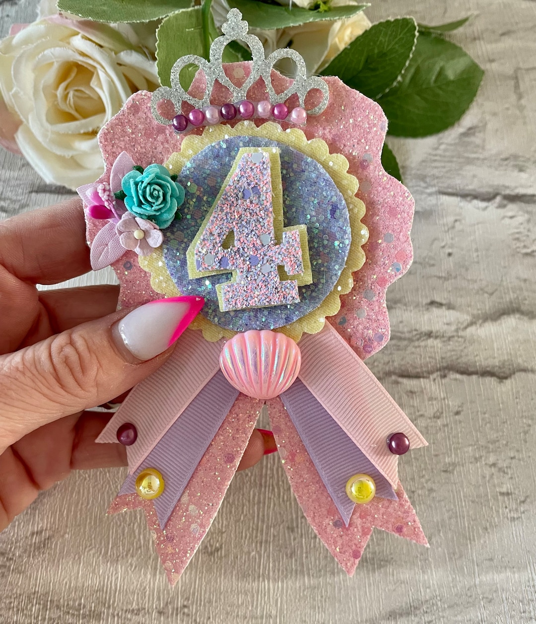 Princess Birthday Badge, Pink Badge, Birthday Badge, Girls Birthday ...