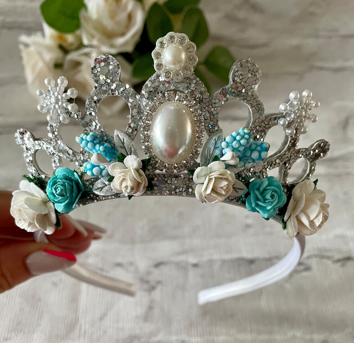 Princess Sliver Crown Glitter Birthday Tiaraprincess - Etsy