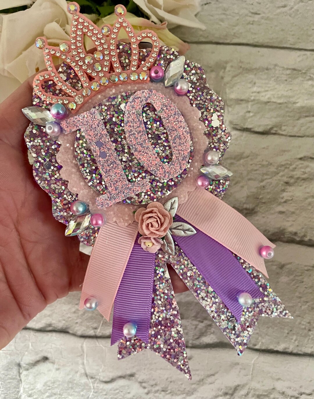 Princess Birthday Badge, Lilac Badge, Birthday Badge, Girls Birthday ...