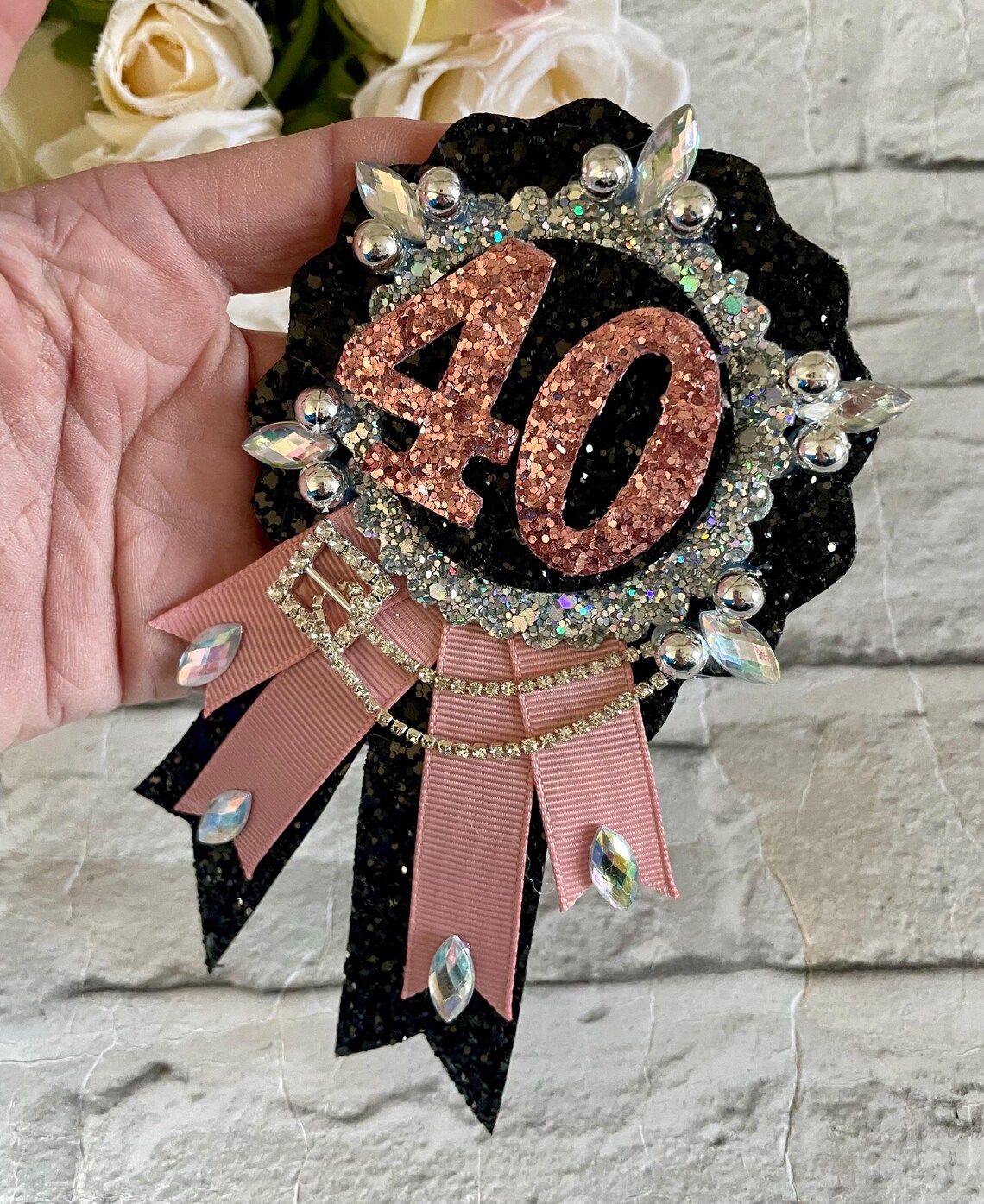 Birthday Badge ,glitter Birthday Badge, Age 30 Birthday Badge,age ...