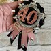 Birthday Badge ,glitter Birthday Badge, Age 30 Birthday Badge,age ...