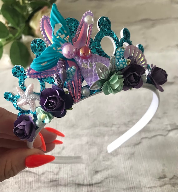 Mermaid Tiara Birthday Tiara Childs Birthday Tiara Mermaid | Etsy