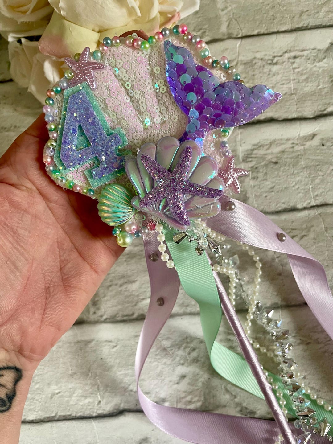 Mermaid Birthday Wand,party Props for Girls,birthday Gifts for Girls ...