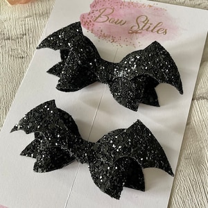 Halloween Bat Clips, Bat Hair Bow,halloween Hair Bow,halloween Costume, Halloween Hair Bow, Bats ...