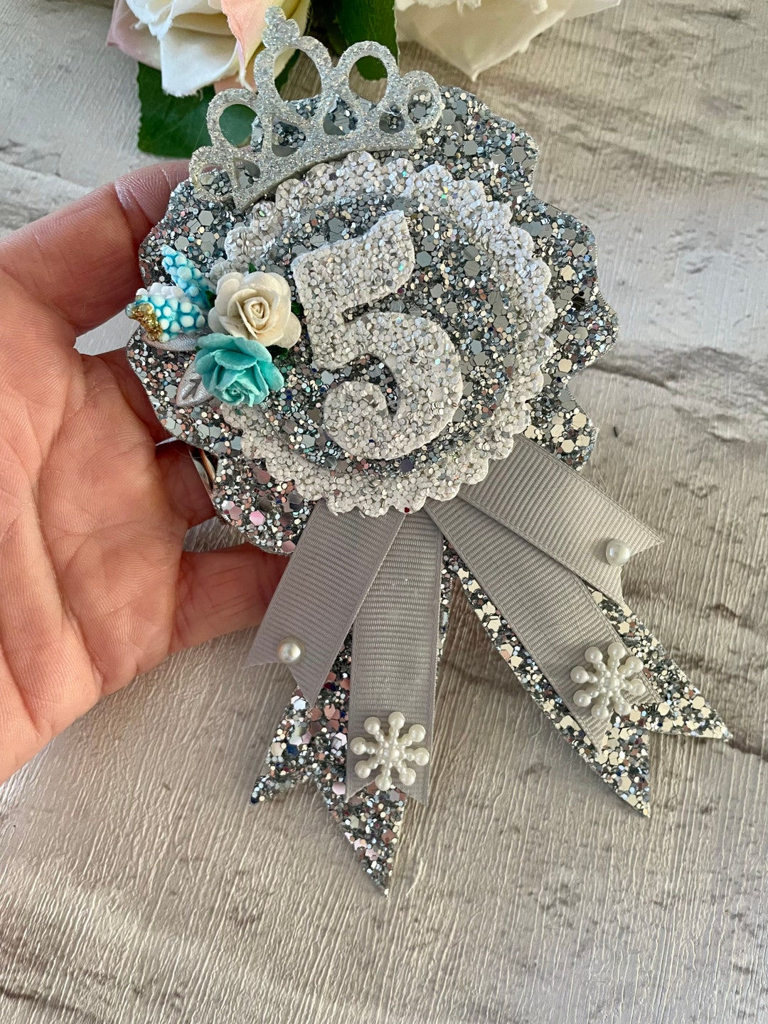 Princess Birthday Badge, Sliver Badge, Birthday Badge, Girls Birthday ...