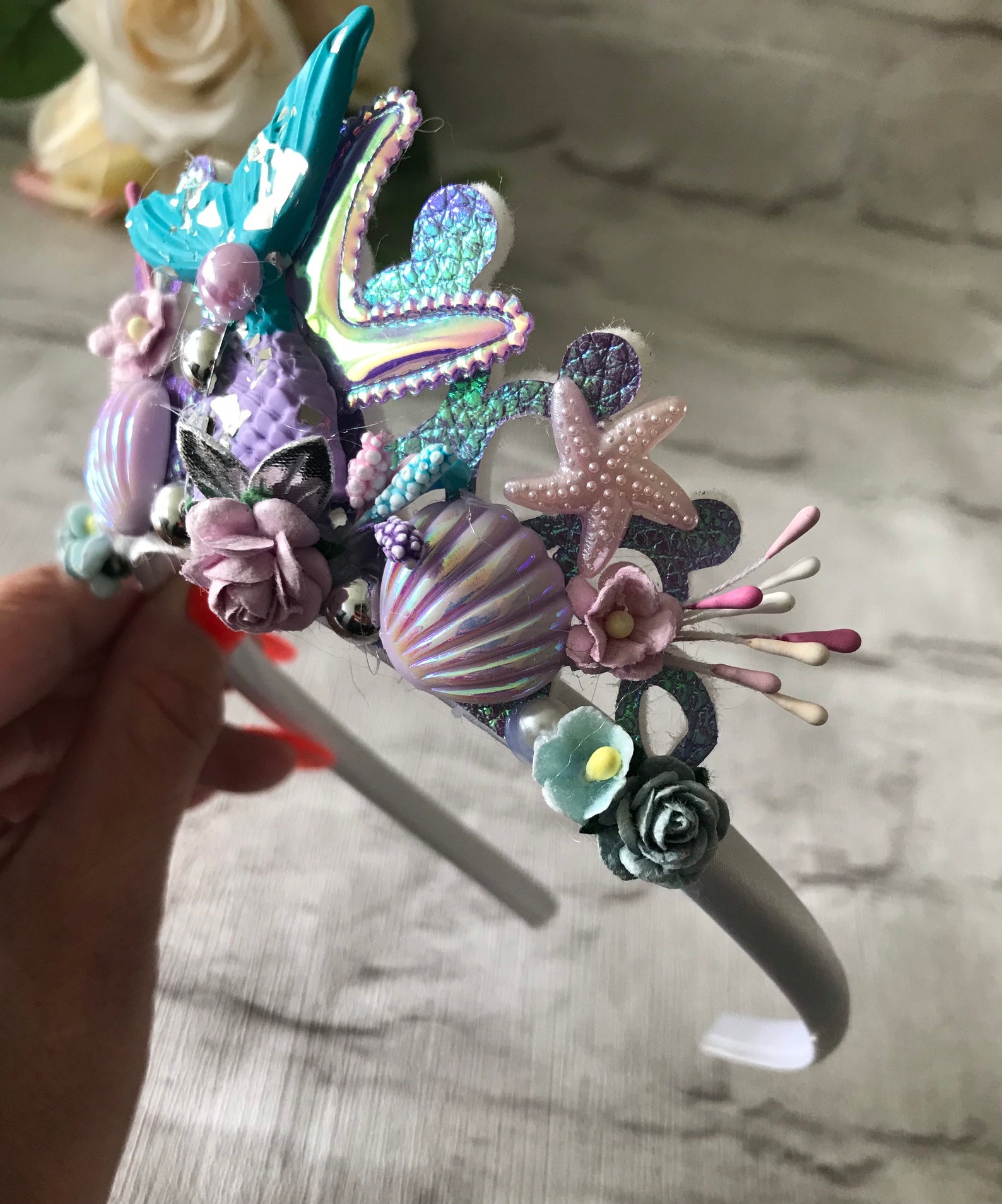 Mermaid Tiara Birthday Tiara Childs Birthday Tiara Mermaid - Etsy