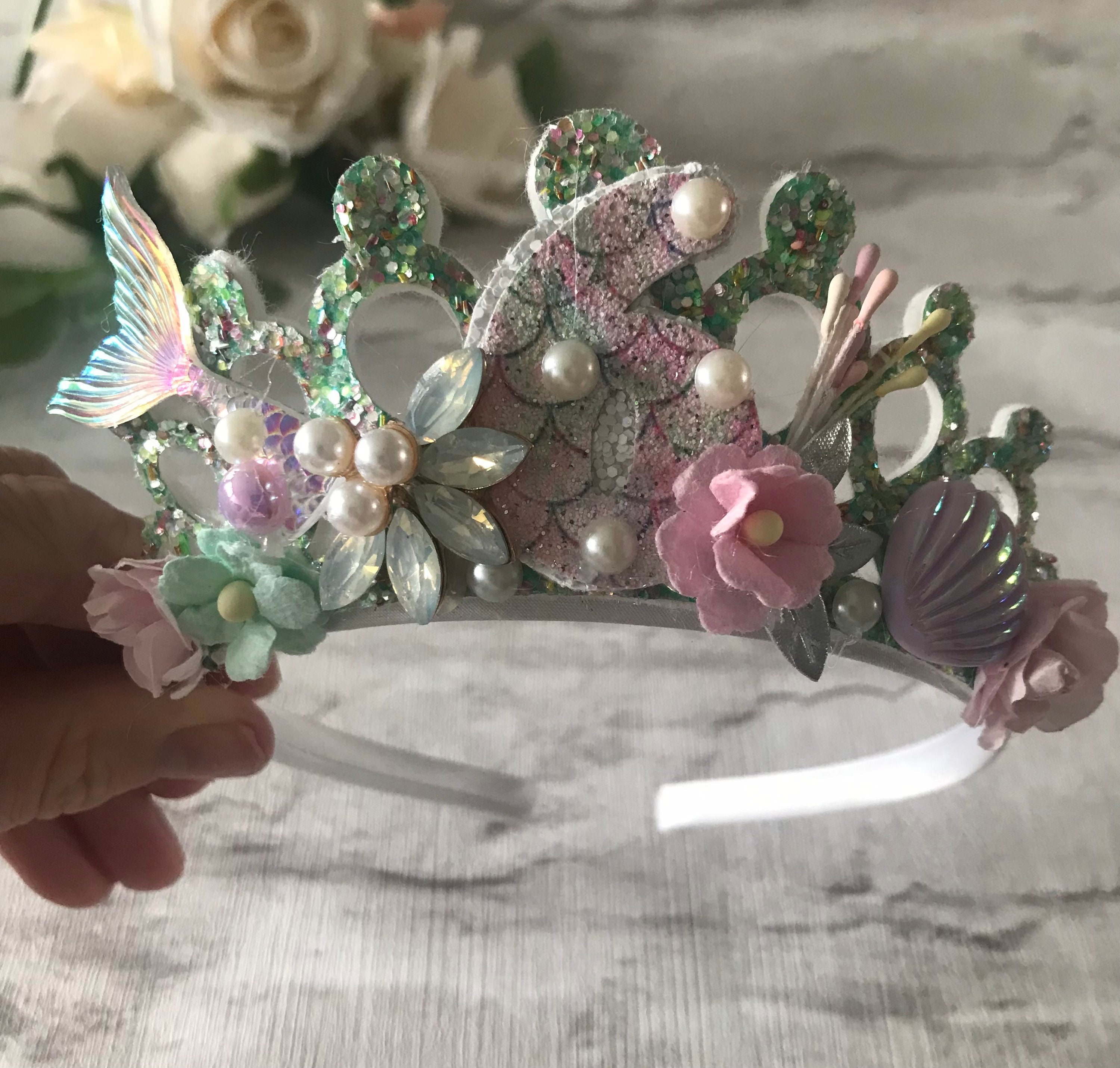 Mermaid Birthday Party Crown Tiara,party Props for Girls,birthday Gifts ...