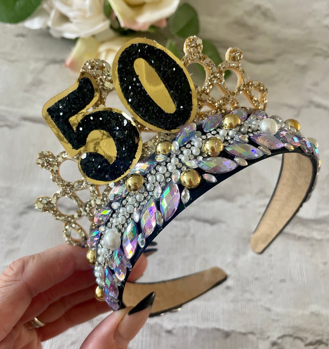 Birthday Crown,glitter Birthday Tiara, Age 30 Birthday Tiara,age ...