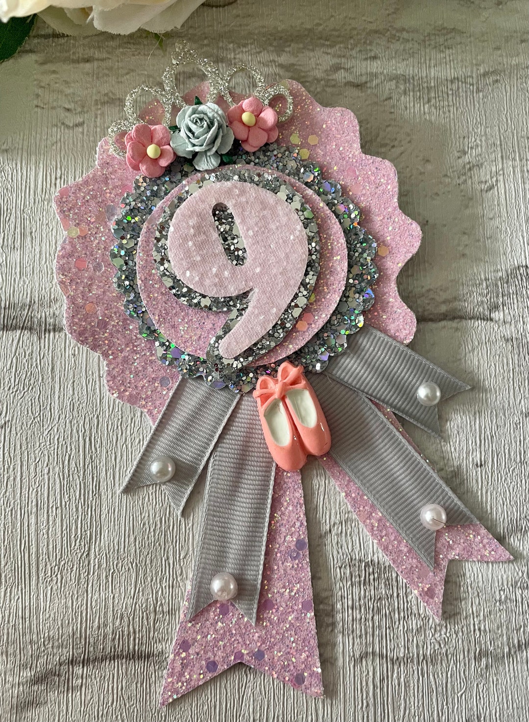 Ballet Birthday Badge, Pink Badge, Birthday Badge, Girls Birthday Gifts ...