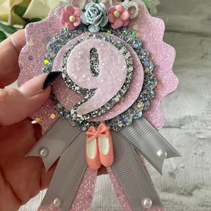 Ballet Birthday Badge, Pink Badge, Birthday Badge, Girls Birthday Gifts ...