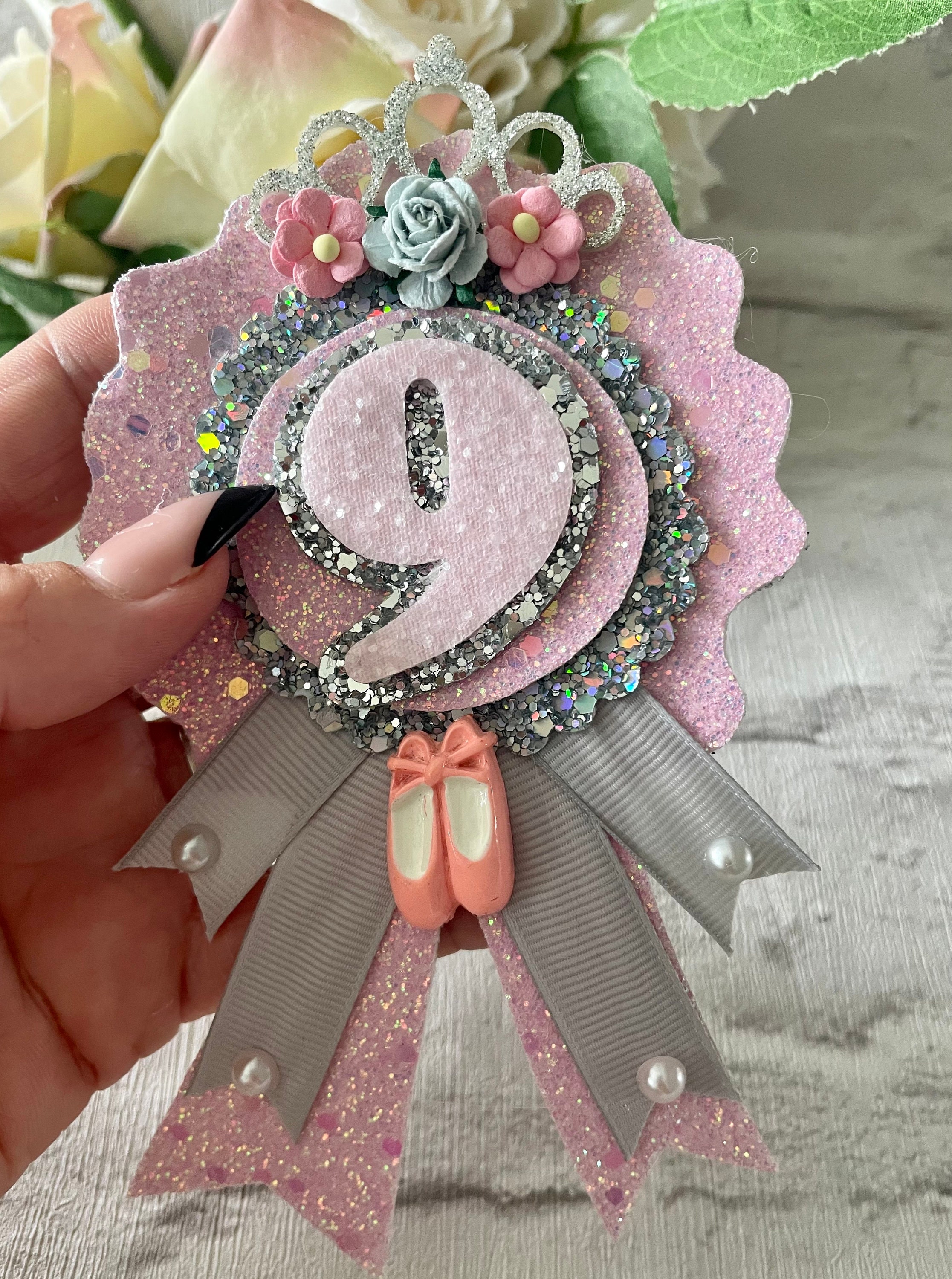 Ballet Birthday Badge, Pink Badge, Birthday Badge, Girls Birthday Gifts ...