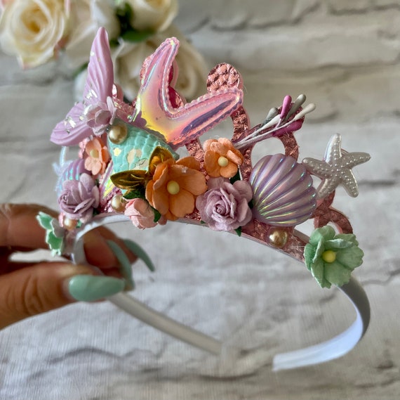 Mermaid Tiara Birthday Tiara Childs Birthday Tiara Mermaid - Etsy