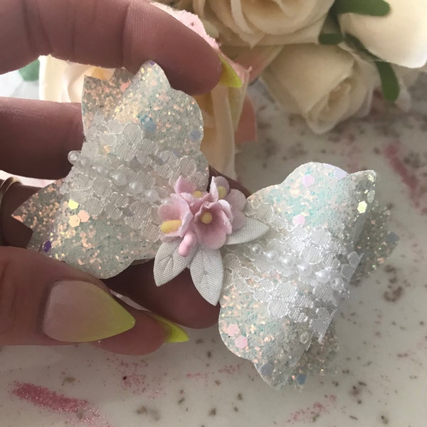 Flower Girl Hair Bow - Etsy