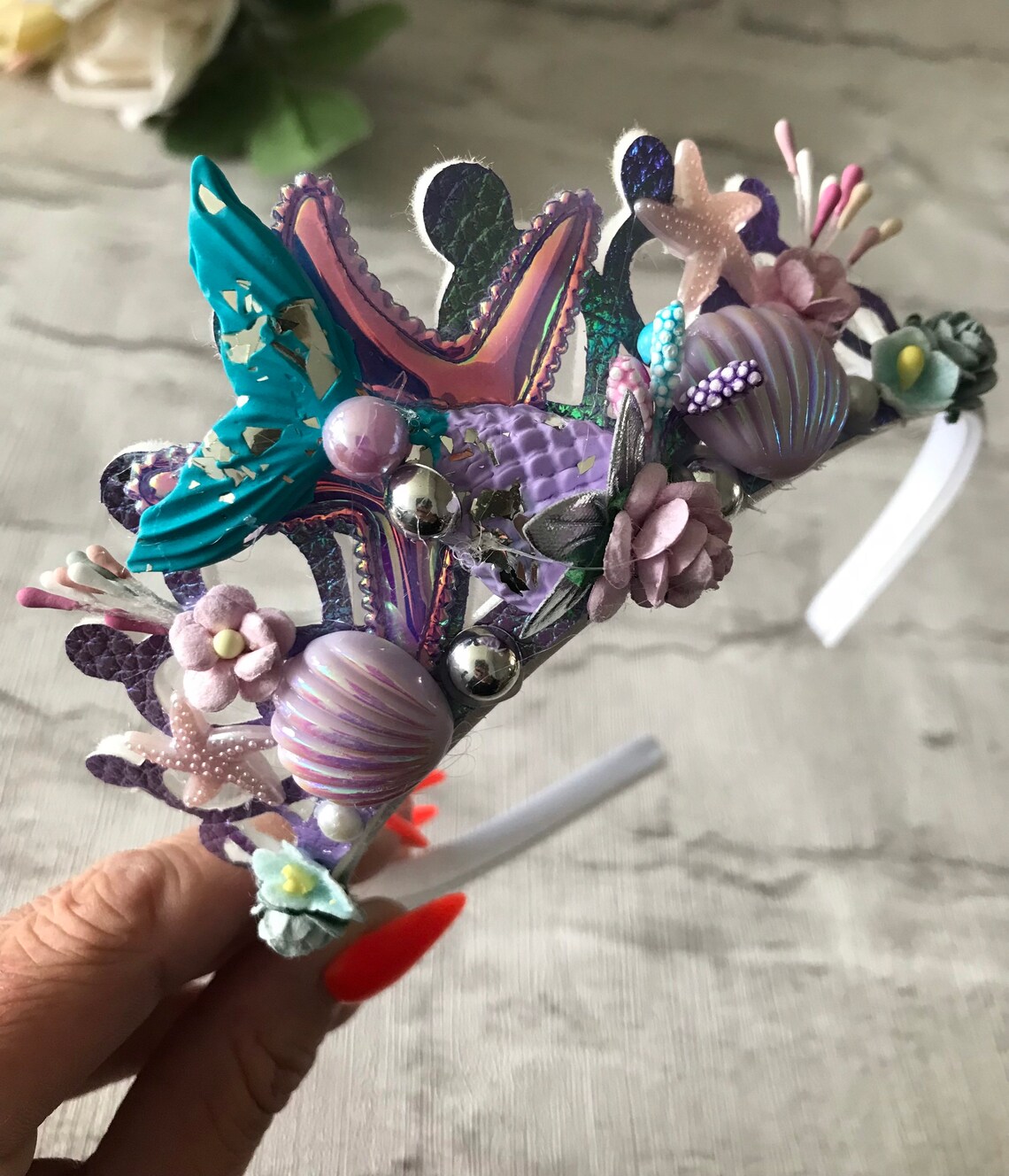 Mermaid Tiara Birthday Tiara Childs Birthday Tiara Mermaid - Etsy