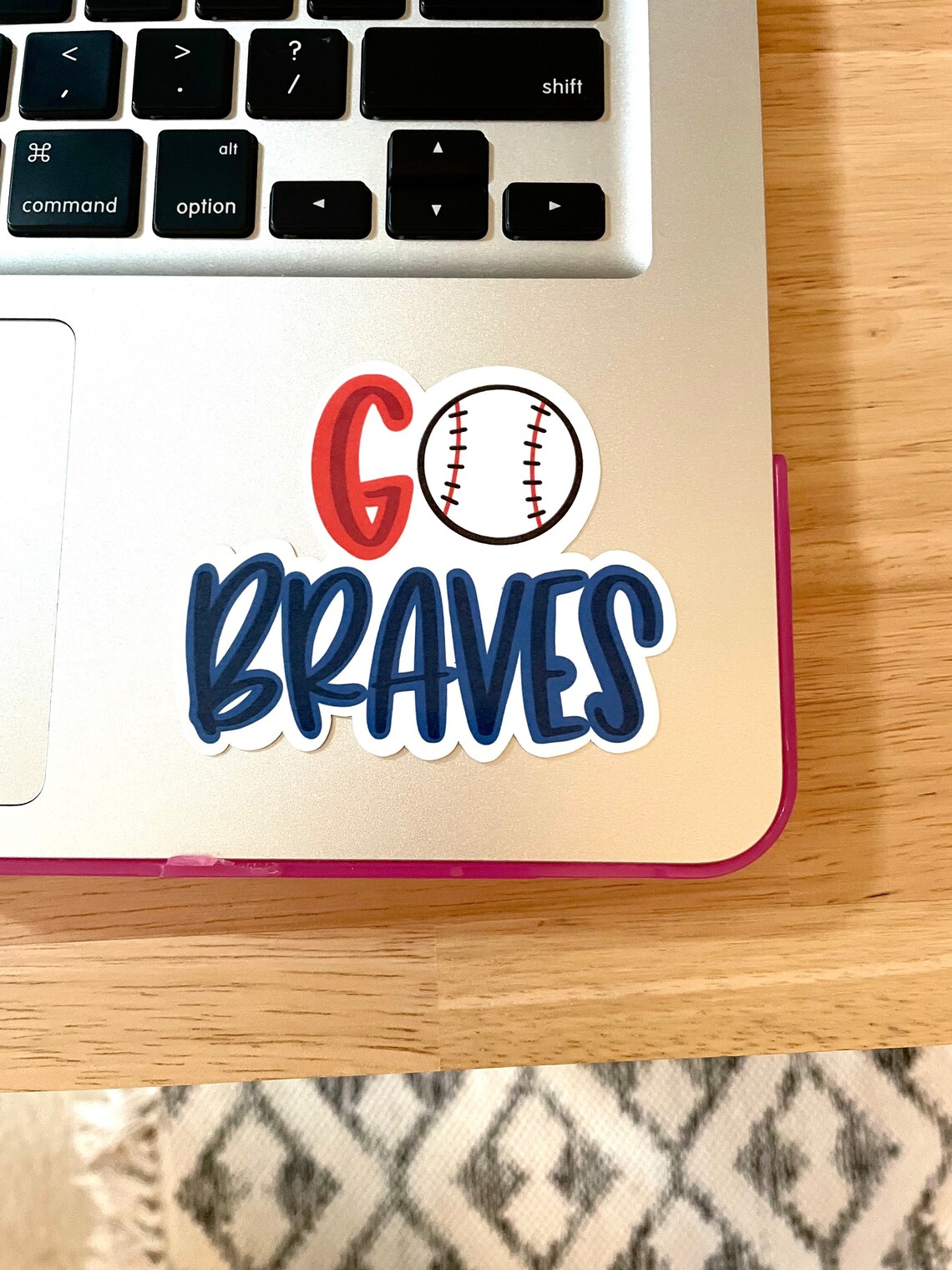 Go Braves Sticker Atlanta Braves Sticker Atlanta Fan Go | Etsy