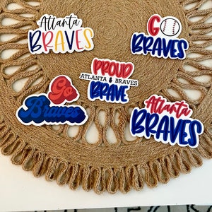 Go Braves Sticker + Atlanta Braves Sticker + Atlanta Fan + Go Braves ...