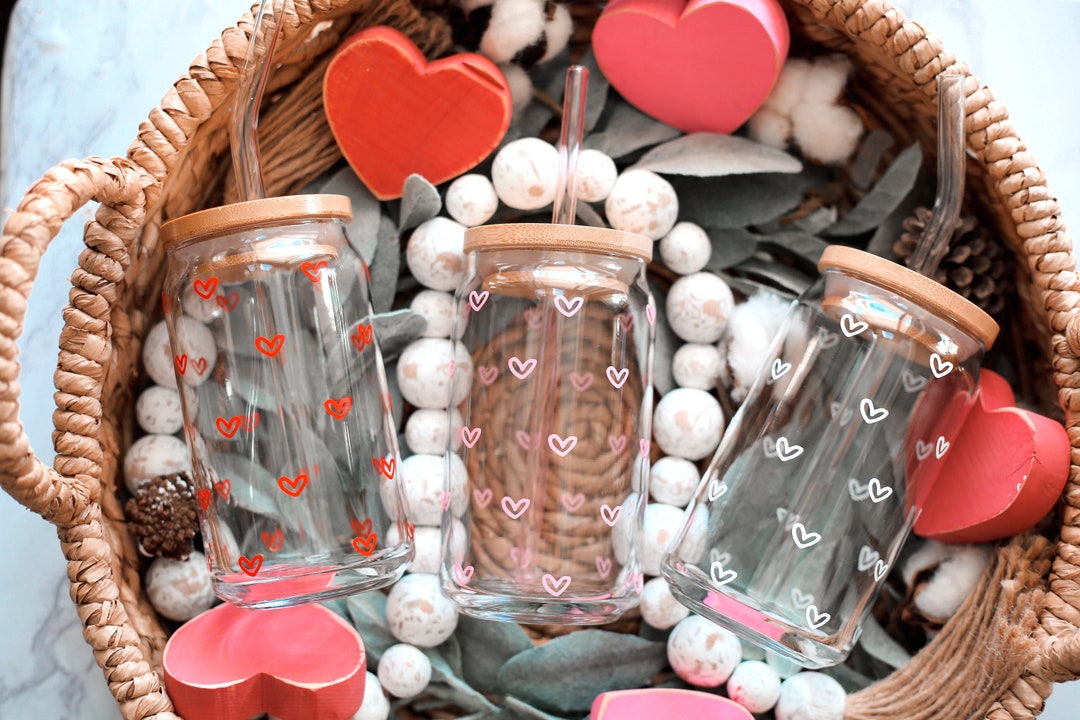 Mini Heart Valentines Cup Heart Cup Valentines Cup Iced Coffee Cup ...